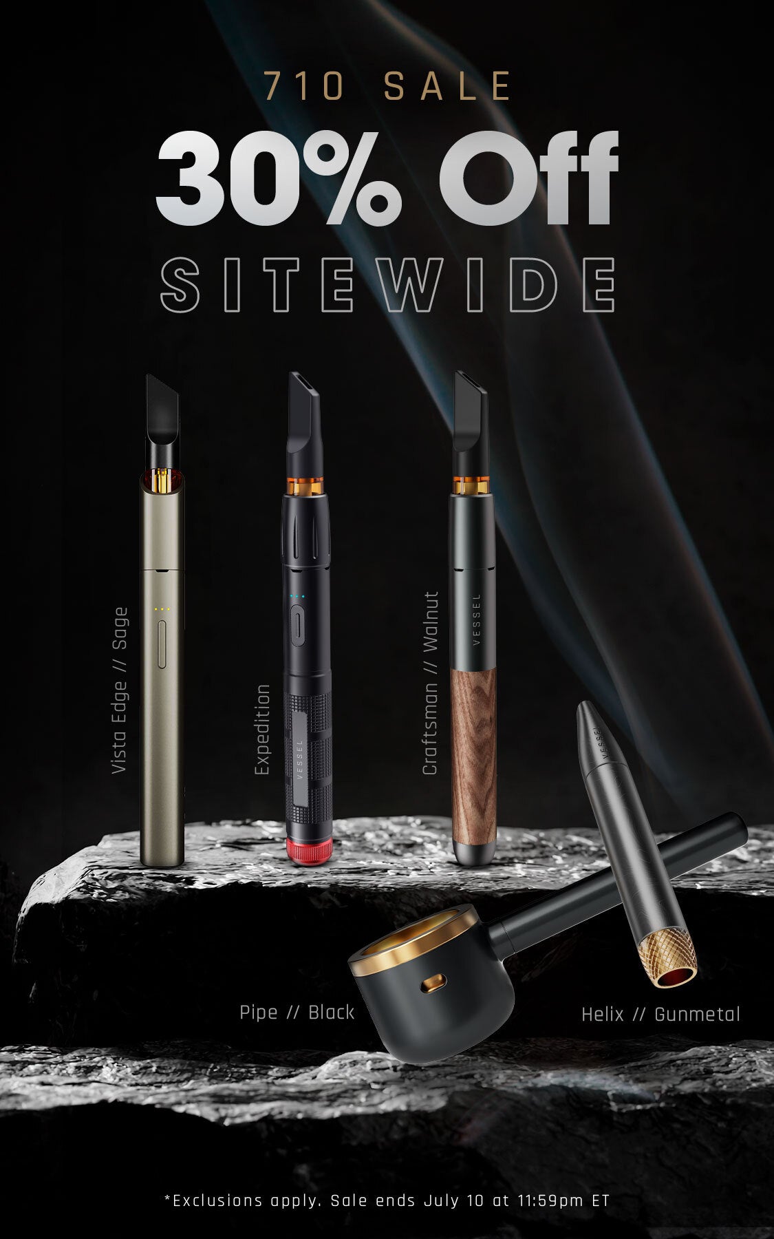 VESSEL® - Premium Vape Pen Batteries for 510 Thread Oil Cartridges